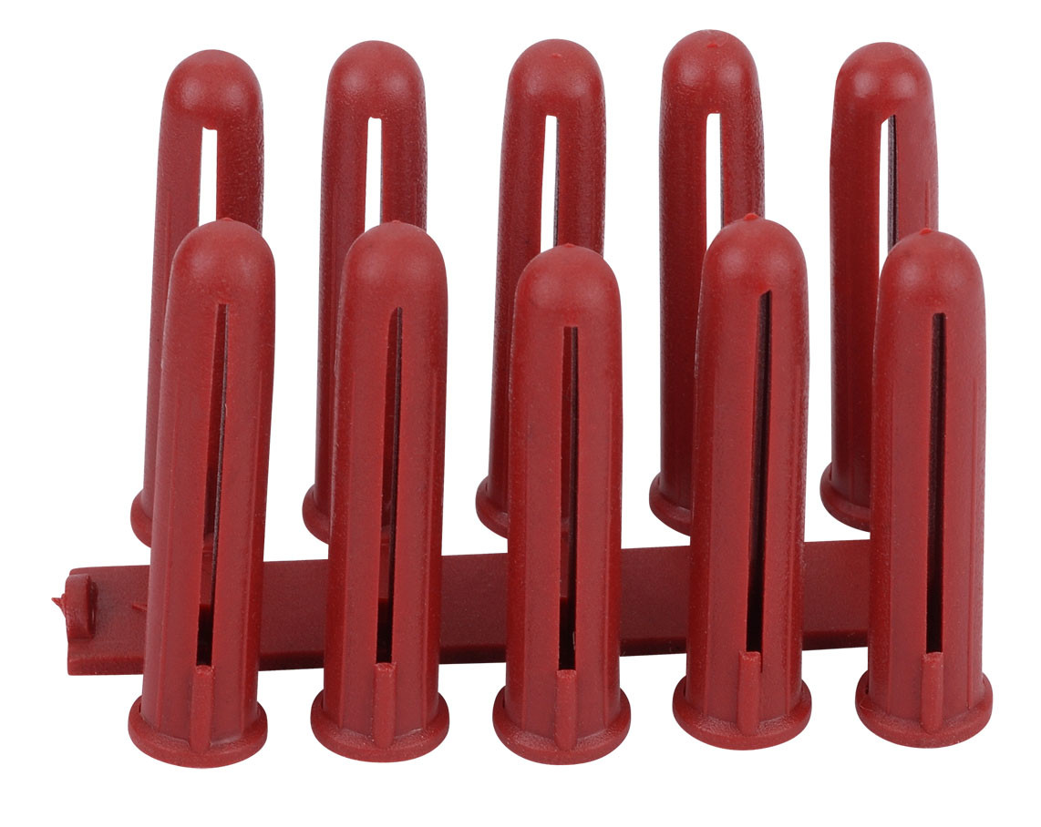 Building PE Plastic Wall Plugs 200N Capacity Red Screw Plugs 5.5MM X 34MM
